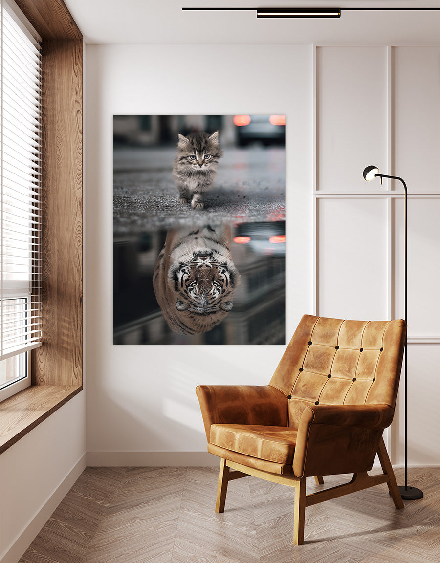 Cat Tiger Mindset - PosterJunkie